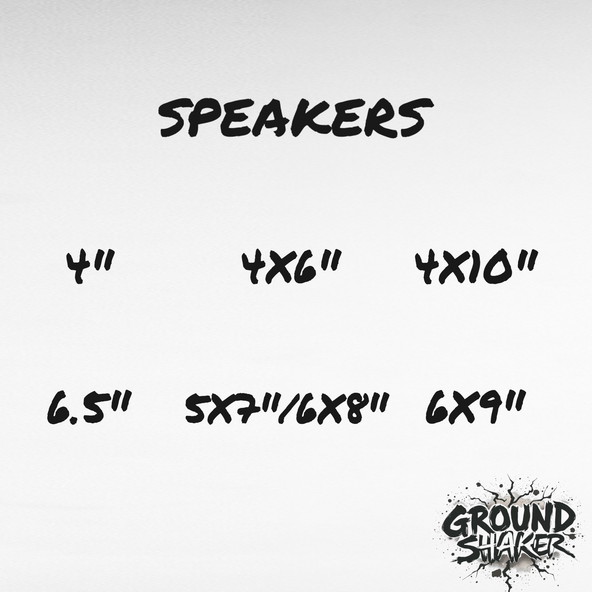 SPEACKER – GROUND SHAKER COMPANY